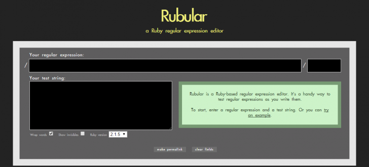 正規表現のテストが簡単にできるオンラインツール Rubular | WordPressのための便利帳