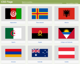 世界中の国旗をCSSとdivタグだけで実装する「CSS Flags」 | WordPressのための便利帳